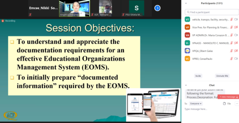 PSU ushers EOMS writeshop | Pangasinan State University Region's ...