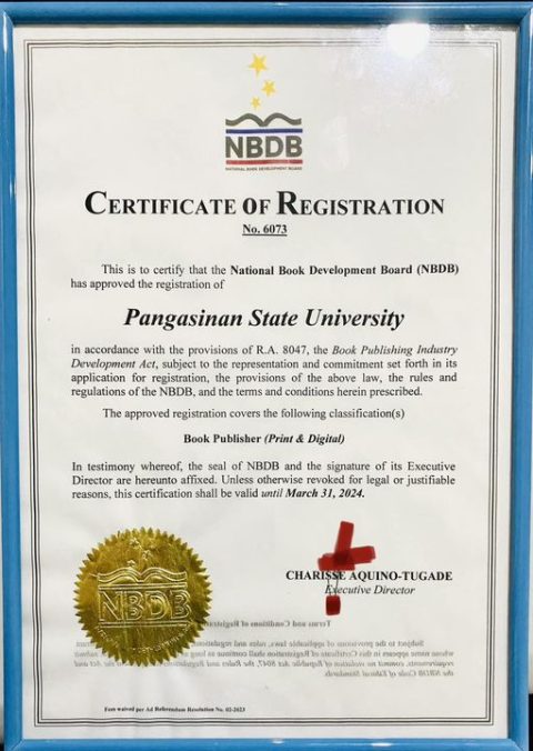 PSU is now a book publisher | Pangasinan State University Region's ...