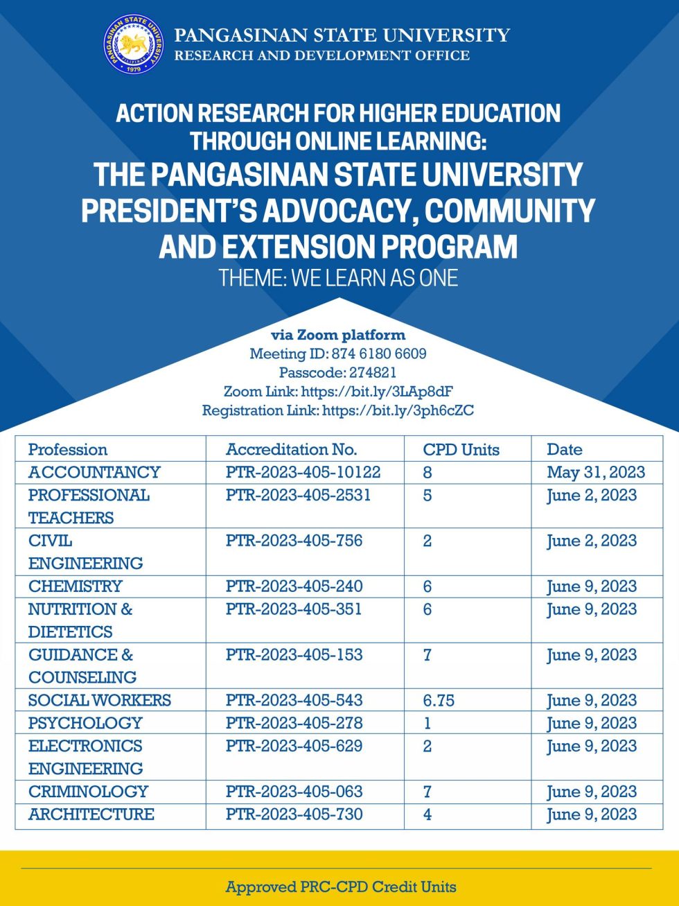 Pres. Galas supports professionals to earn FREE CPD units on his ‘We ...