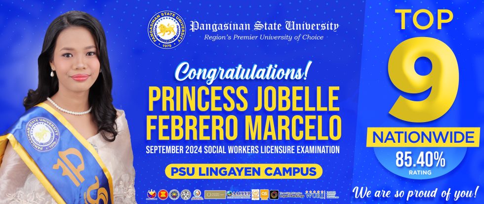 PSU produces topnotcher in Social Workers Exam | Pangasinan State ...